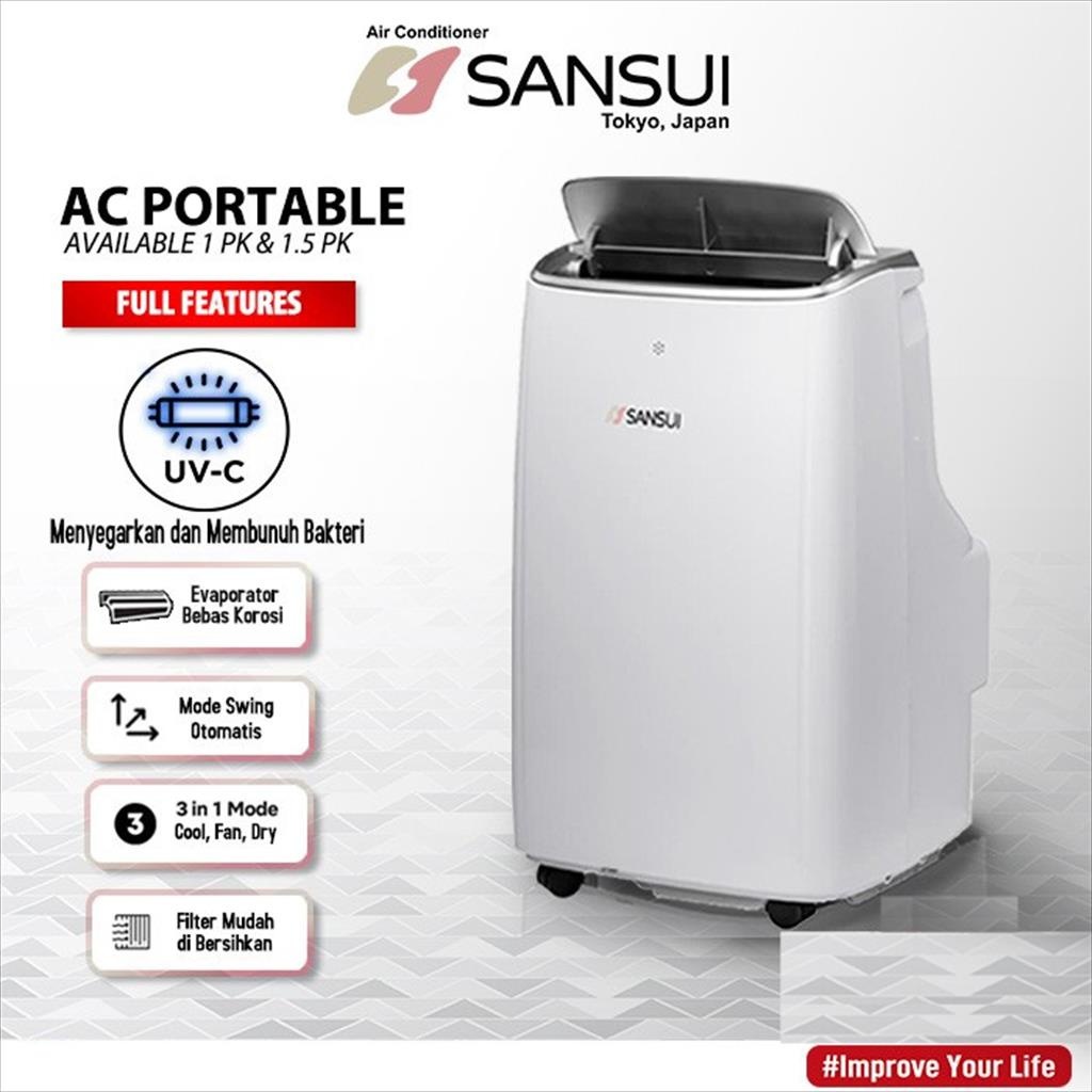 Jual SANSUI SA - L09P2 Air Conditioner AC Portable 1 PK Japan ...