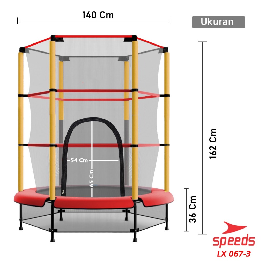 Jual SPEEDS Trampoline Fitness Trampolin Gym 40" Alat Olahraga Lompat Trampolin Jump Matras ...
