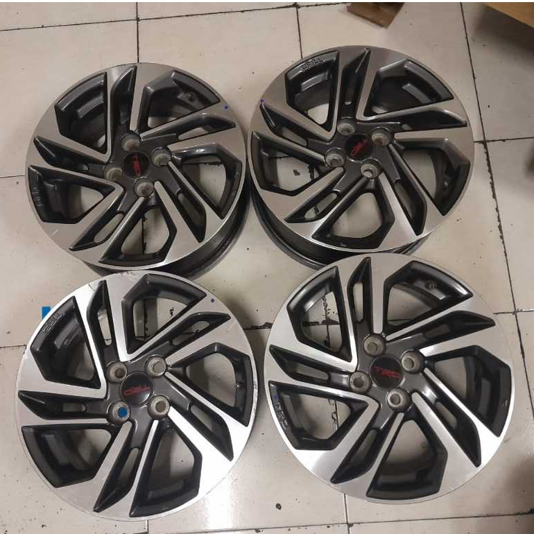 Jual Velg Mobil Yaris TRD R16 Velg Bekas Copotan Mobil Yaris TRD Ring 16 | Shopee Indonesia