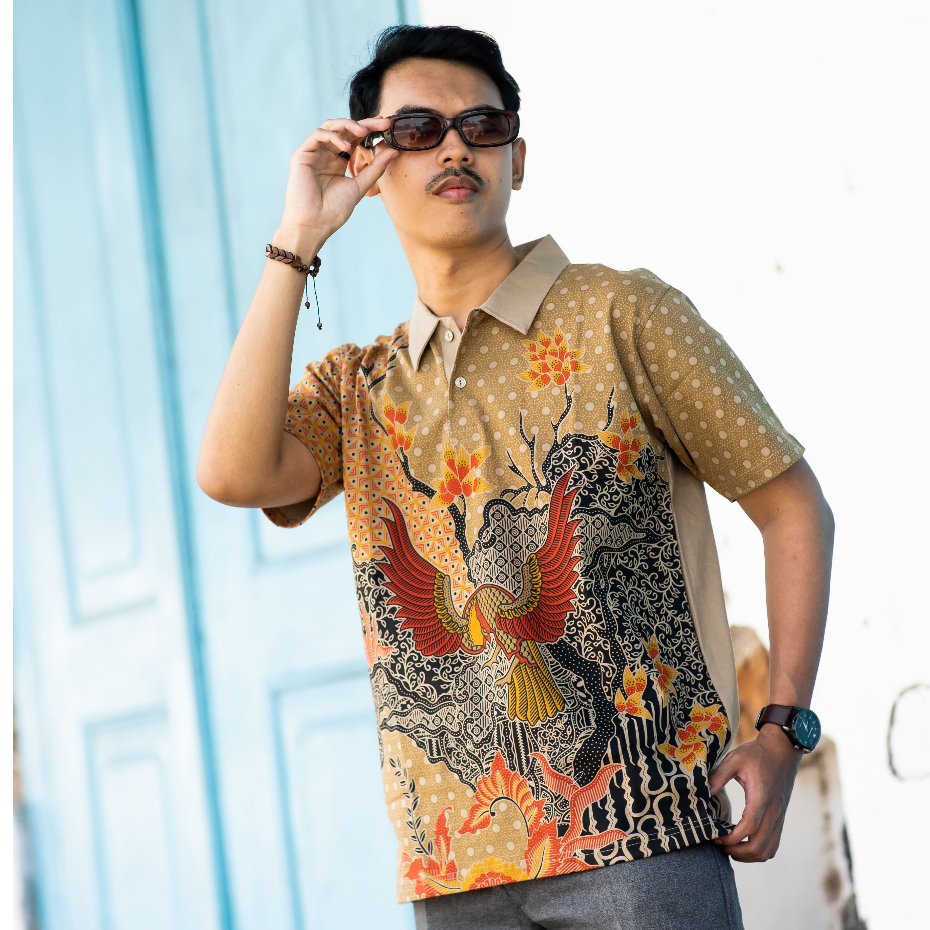 Jual KLAMBEN Kaos Kerah Dewasa Unisex Etnic Kekinian Batik Nitik Sekar ...