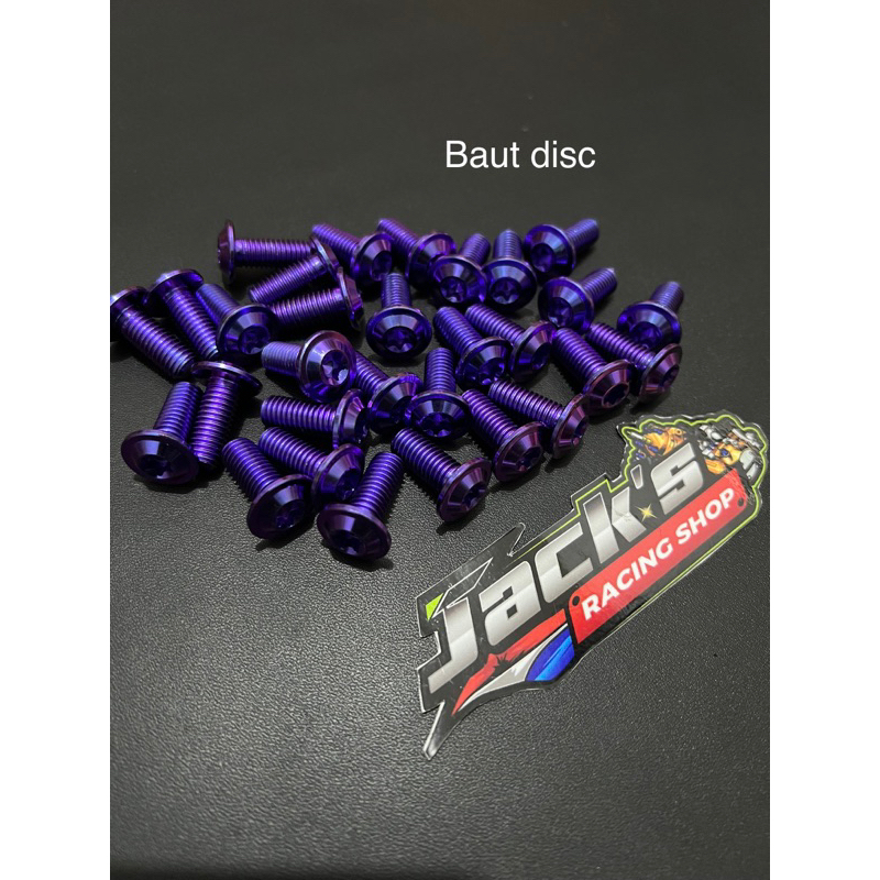 Jual baut TITANIUM BOLT piringan cakram disc harga satuan bisa untuk semua motor | Shopee Indonesia