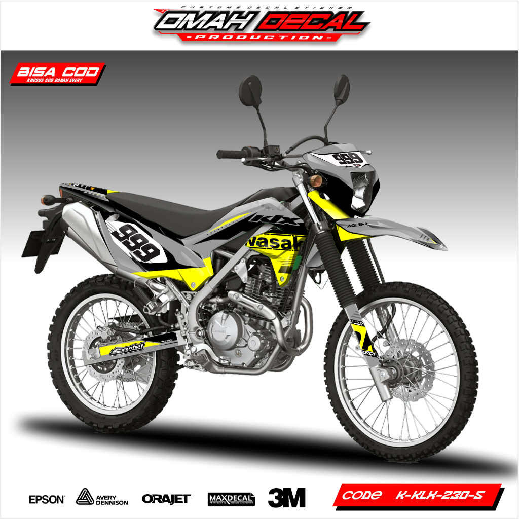 Jual decal sticker KLX 230 L full body premium tebal termurah stiker ...
