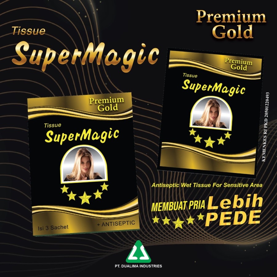 Jual PREMIUM Tissue Super Magic Man Gold Supermagic Lebih Tahan Lama ...