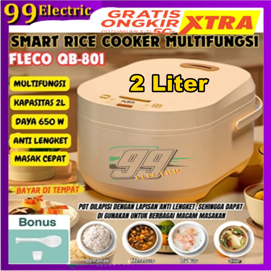 Jual Rice Cooker Fleco QB-801 Magicom Digital Multi Fungsi - Low Carbo ( Rendah Karbo Hidrat ...