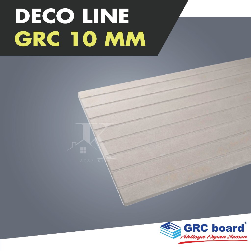 Jual GRC deco line 10 mm / deco panel line 8 / panel board / deko line ...