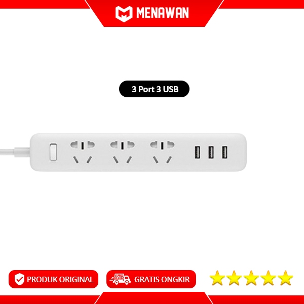 Jual Xiaomi Mijia Power Strip USB Colokan Listrik Stop Kontak Power Strip Terminal Listrik ...