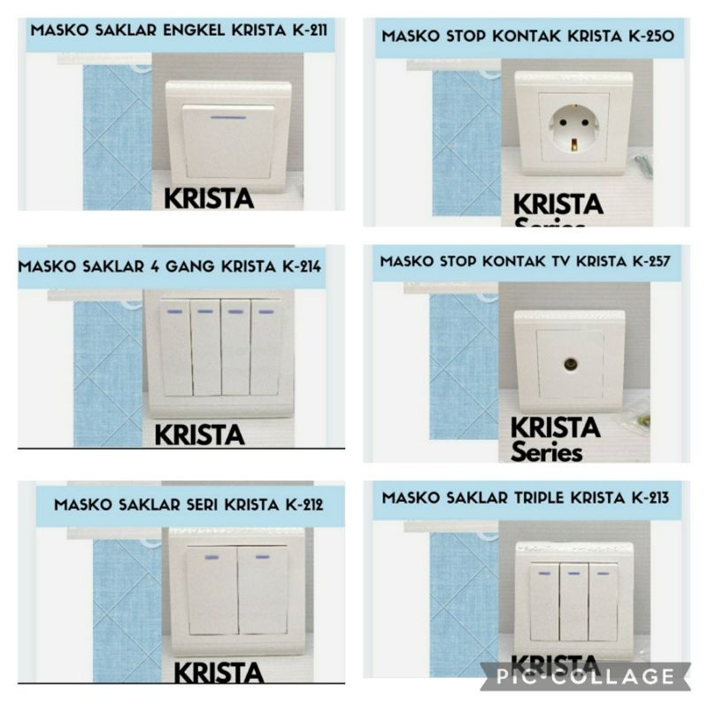 Jual SAKLAR INBOW MASKO KRISTA K-21 PUTIH | Shopee Indonesia