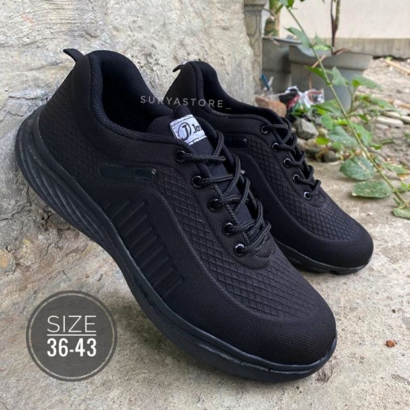 Jual Sepatu Sekolah Hitam Polos Josley Sepatu Hitam Laki Perempuan Terbaru | Shopee Indonesia