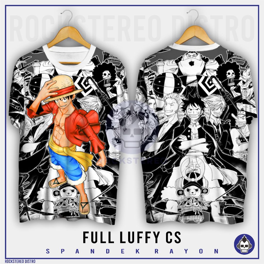 Jual KAOS DISTRO ANIME -[ ONE PIECE / ZORO / NIKA / GEAR ]-- FULL LUFFY ...