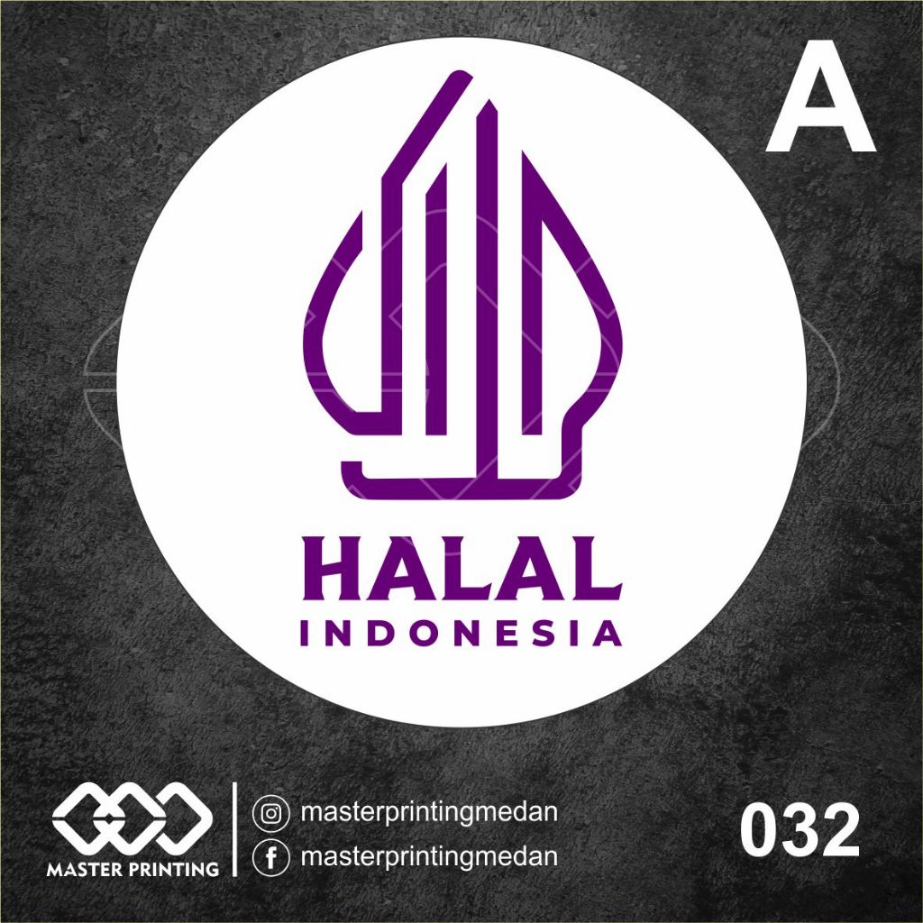 Jual 032 - Stiker Halal, Logo Halal MUI, Sticker Vinyl, Ritrama ...
