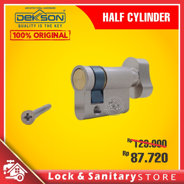 Jual Half Cylinder Knob Silinder Kunci Pintu Dekkson 40mm SN Silinder ...