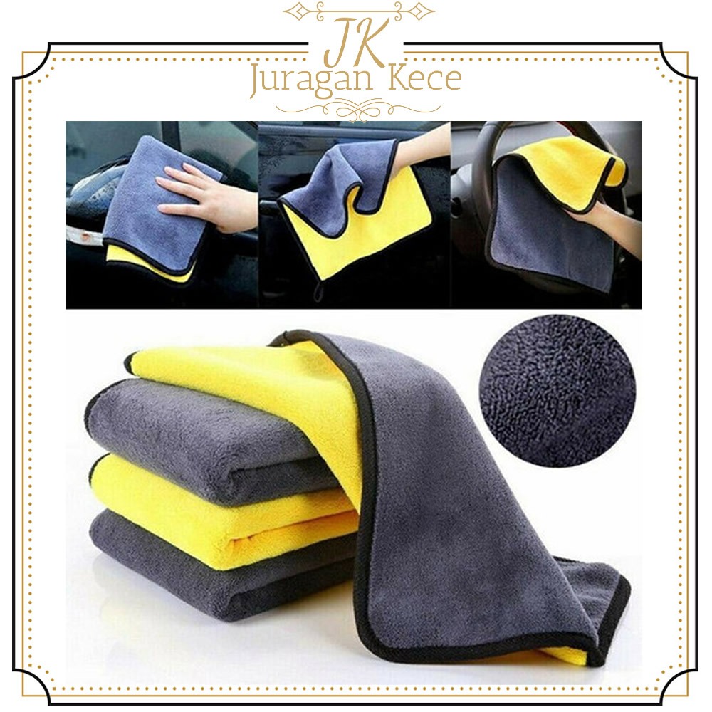 Jual Kain Lap Microfiber Serat 2 Sisi Lap Halus 30x30cm Kain Serbaguna ...