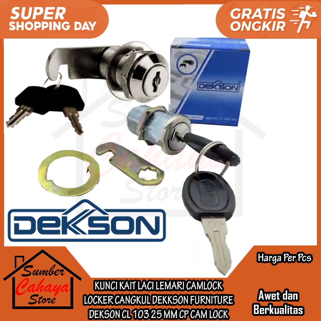 Jual Kunci Kait Laci Lemari Camlock Locker Cangkul Dekkson Furniture Handal Loker Dekson Cl 103 ...