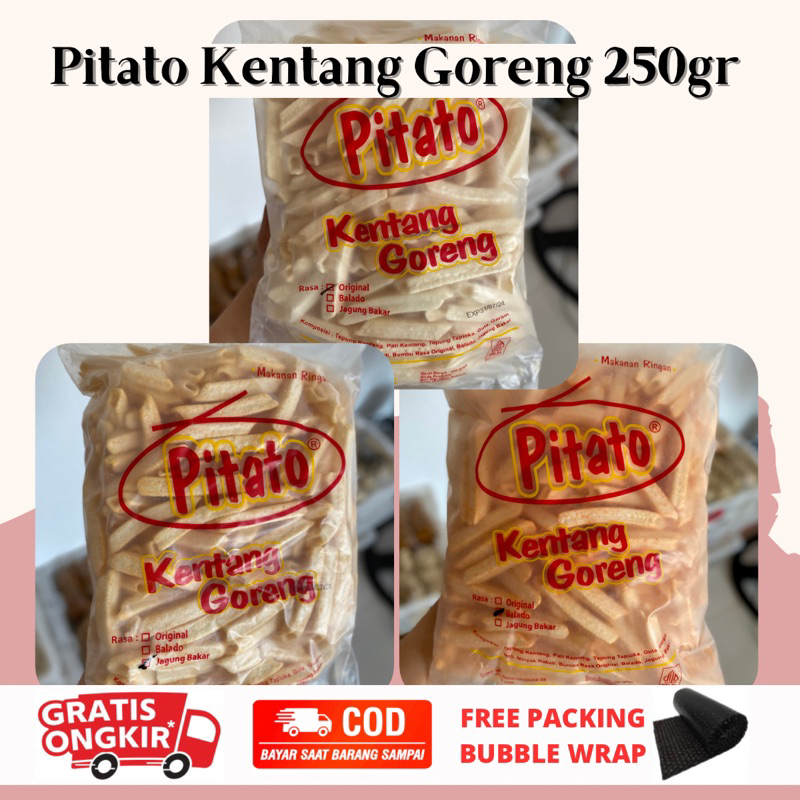 Jual PITATO KENTANG GORENG JUMBO 250GRAM | Shopee Indonesia