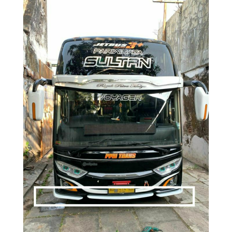Jual ( COD ) winglet lips bus big bis voyager Depan Set komplit ...