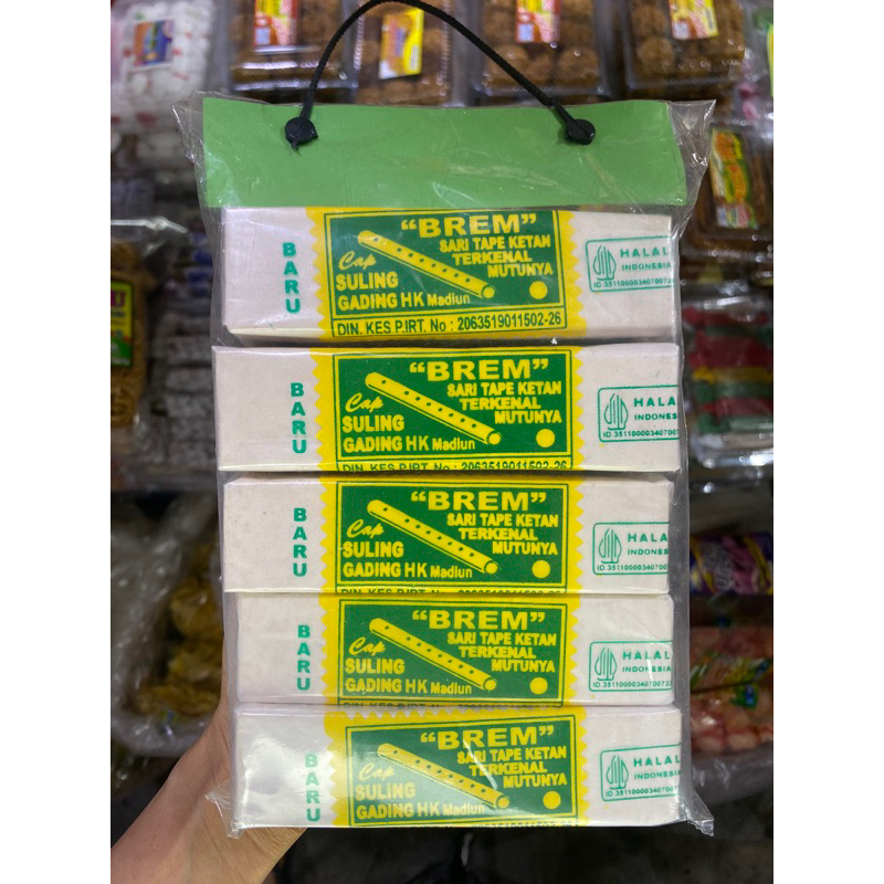 Jual BREM MADIUN CAP SULING GADING 1 PAKET ISI 5 BUNGKUS OLEH OLEH KHAS ...