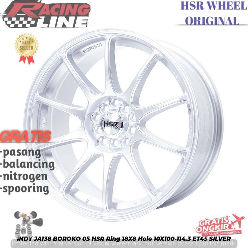 Jual Velg Mobil Racing Ring 18 Hsr Indy Untuk Impreza Legacy Altis New Forester Innova Expander ...