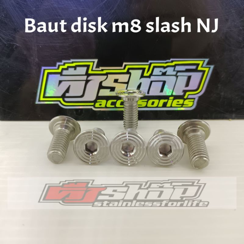 Jual Baut disk piringan cakram m8 drat 12 stainless grade 304 | Shopee Indonesia