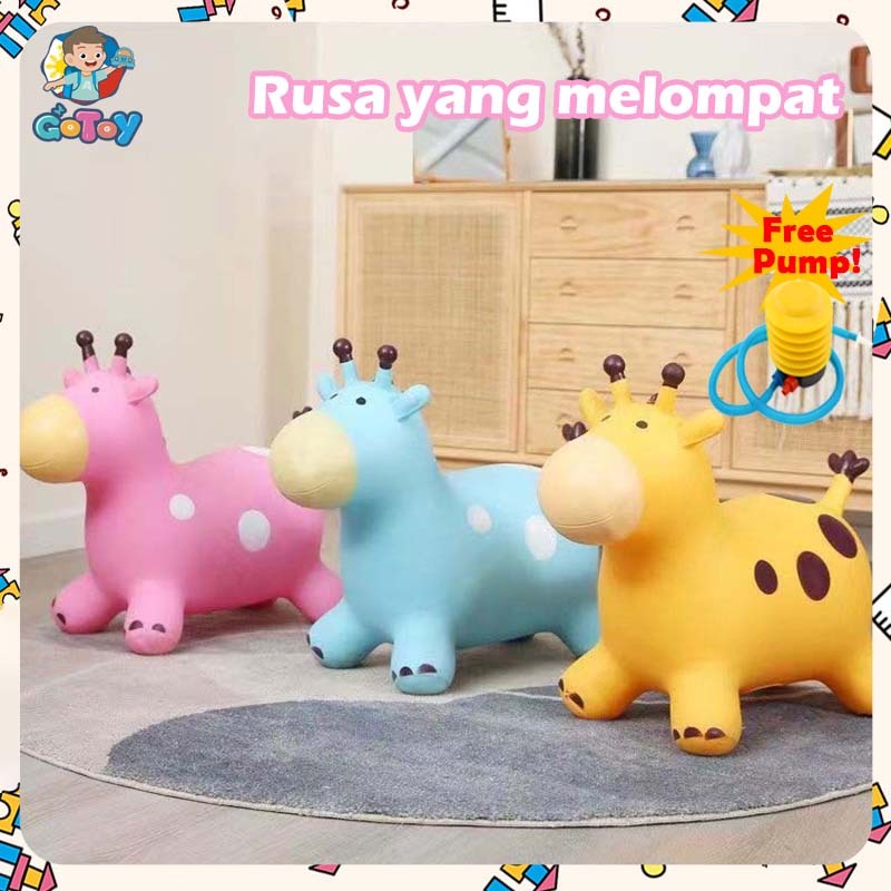 Jual RUSA Mainan Kuda Kudaan Karet Rocking Horse Jumping Mainan ...