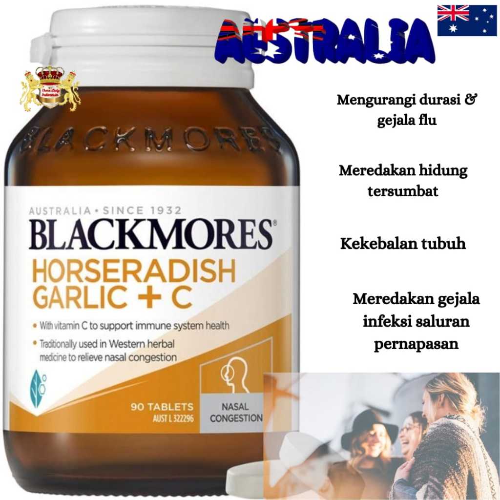 Jual Blackmores Horseradish Garlic + Vitamin C Immune Support 90 ...