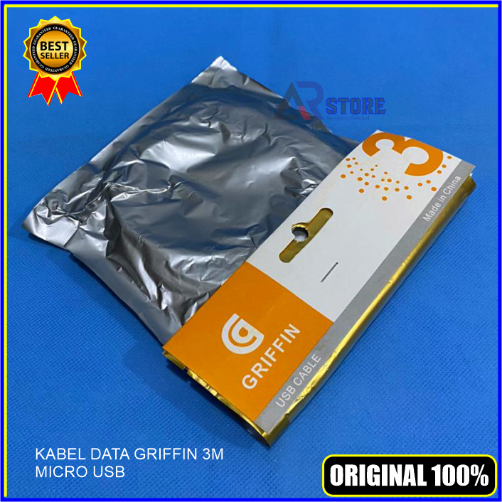 Jual Kabel Data Charger Griffin Micro Usb 3M/3 Meter Ori 100% fast ...