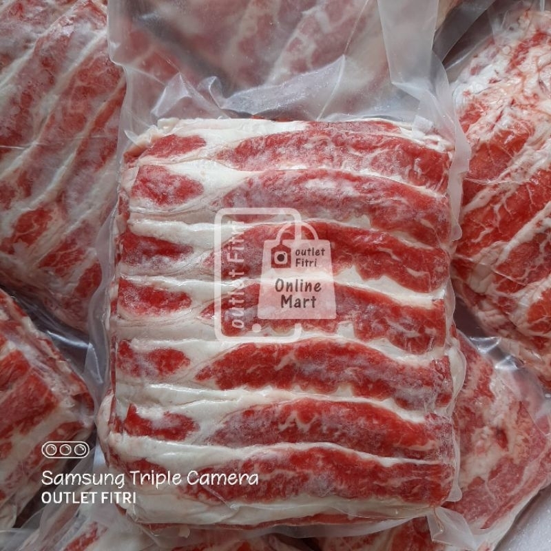 Jual HALAL || [1kg] US Shortplate Premium - Full Beef Slice Shortplate ...