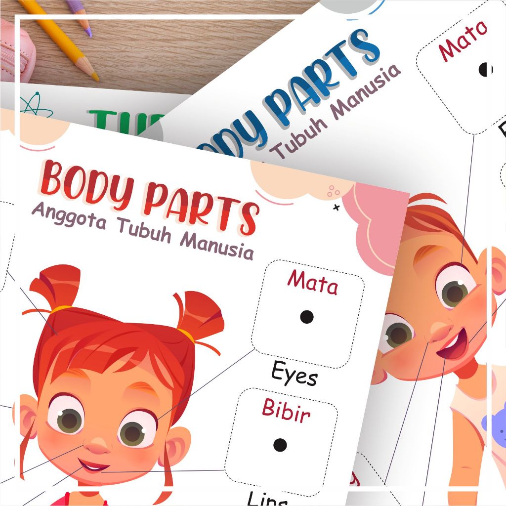 Jual BODY PARTS / THE FIVE SENSES BUSY BOOK / QUIET BOOK / TODDLER KIDS ...