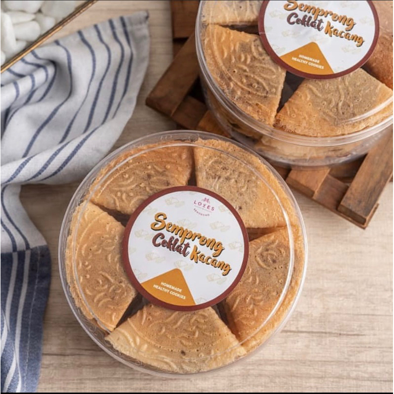 Jual Loves Semprong Varian Coklat Kacang | kue semprong isi selai ...