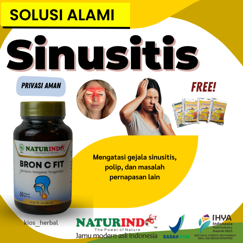 Jual Obat Sinusitis Sinus Kronis Rhinitis Alergi Hidung Mampet Flu ...