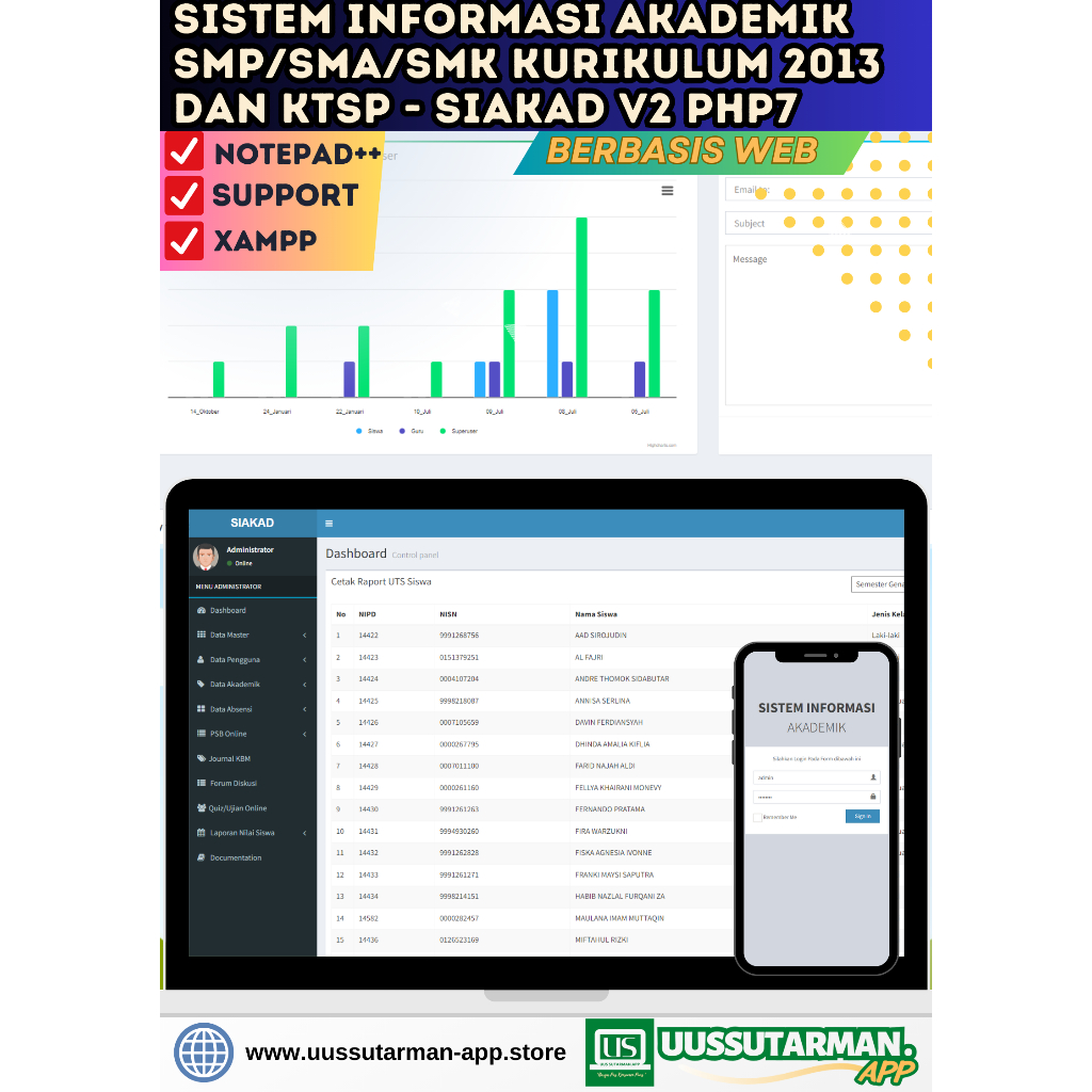 Jual Aplikasi Sistem Informasi Akademik - SIAKAD V2 & V3 | Shopee Indonesia