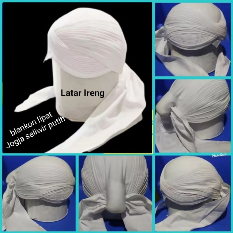 Jual Blankon Jogja LiPAt Putih Seliwir/Blankon LiPAt Jogja/Blankon ...