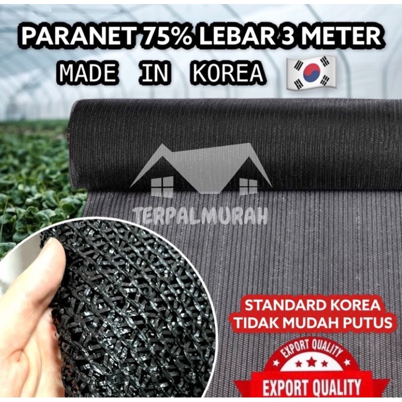 Jual Jaring Paranet 75% Lebar 3 Meter ( Shading Net,Anti UV,Bahan Hdpe ... Jual Jaring Paranet 75% Lebar 3 Meter ( Shading Net,Anti UV,Bahan Hdpe ...