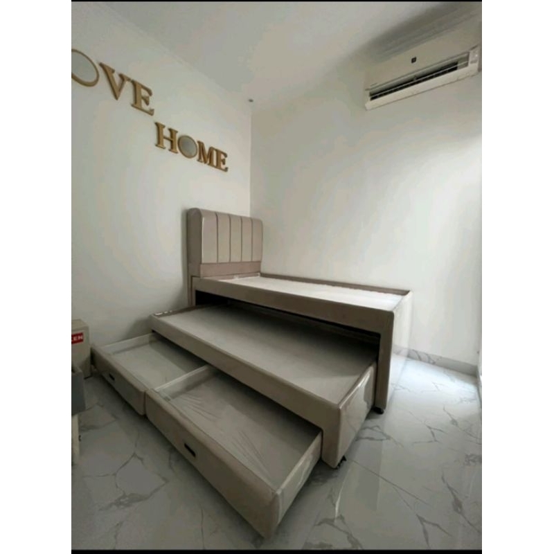 Jual DIVAN DIPAN TINGKAT SORONG 2 LACI UK. 90/100/120x200 BAWAH 90/100 ...