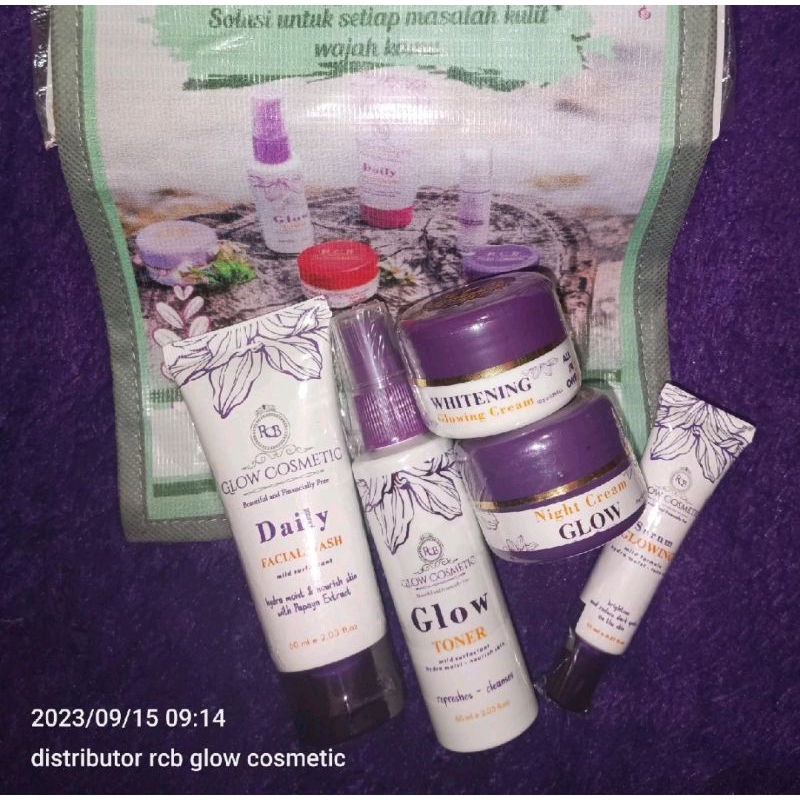 Jual paket rcb glow cosmetic night cream plus serum terbaru | Shopee ...
