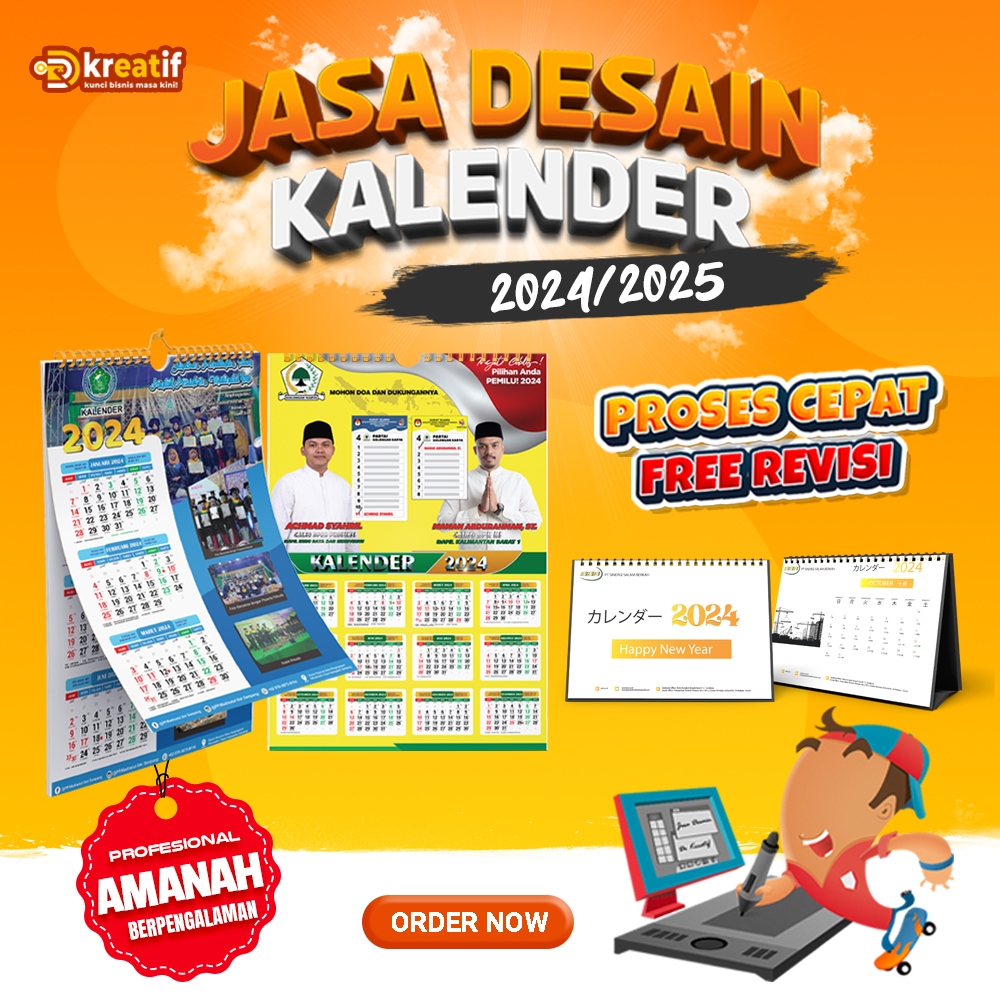 Jual Jasa Desain Kalender: Kalender [PREMIUM], Design Kalender Dinding ...