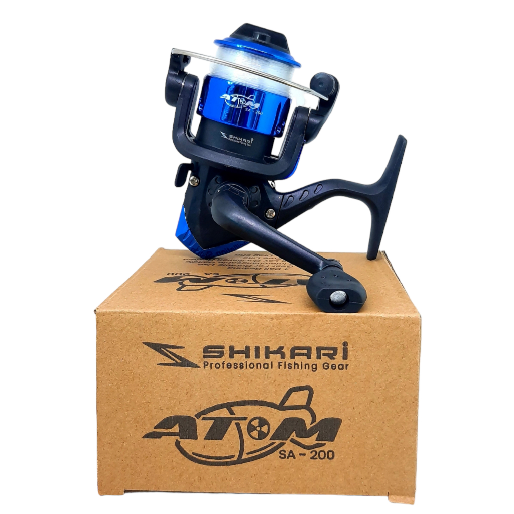 Jual Reel Pancing Shikari Atom 200 Free Senar Spool Plastik Berkualitas ...