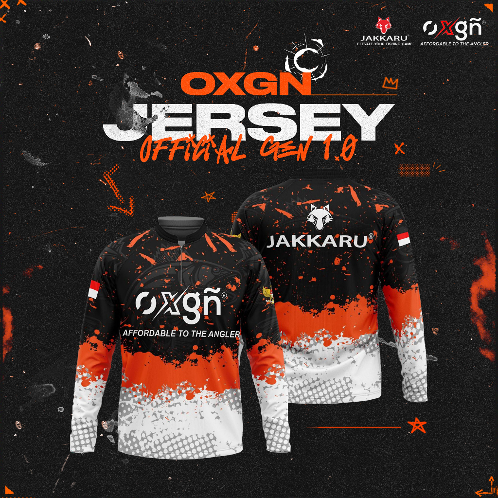 Jual Jersey Long Sleeve OXGN Fishing Official Gen 1.0 | Jersey Mancing ...
