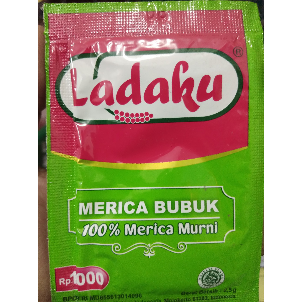 Jual Ladaku Lada Putih Merica Bubuk 3g - Rempah Murni Asli Per Sachet ...