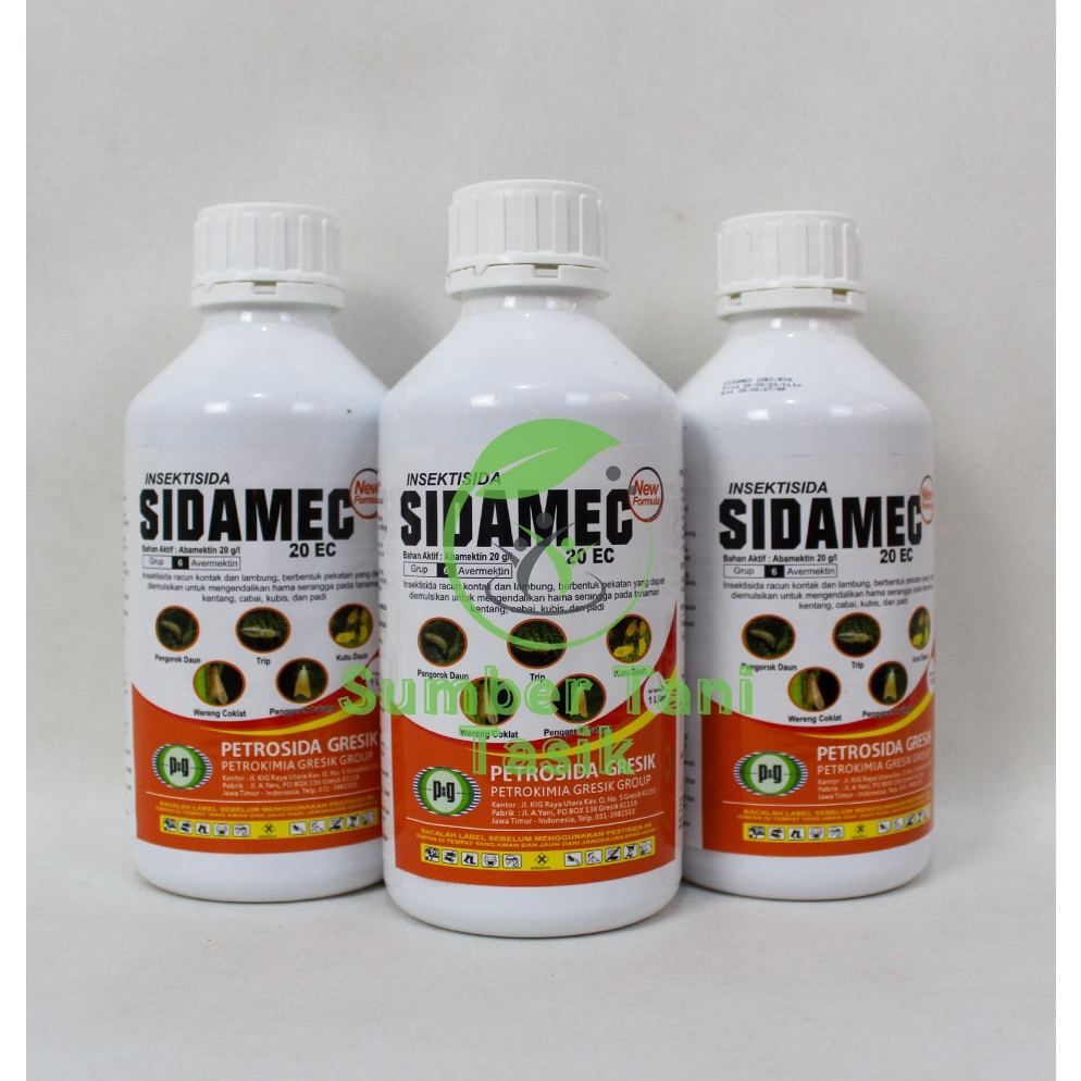Jual Isektisida Kontak SIDAMEC 20EC 1 LITER Insektisida Abamectin ...