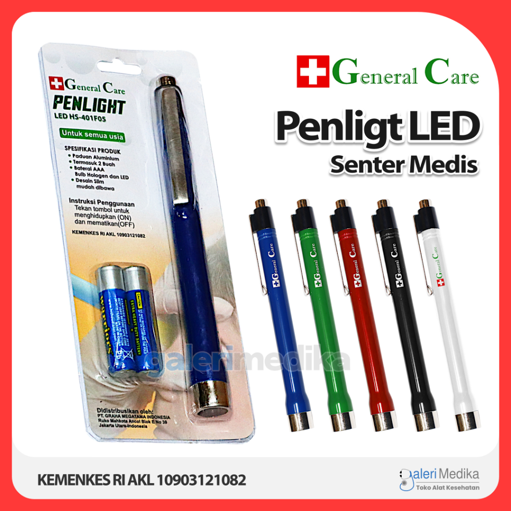Jual Penlight General Care / Senter Periksa Sinar Putih | Shopee Indonesia