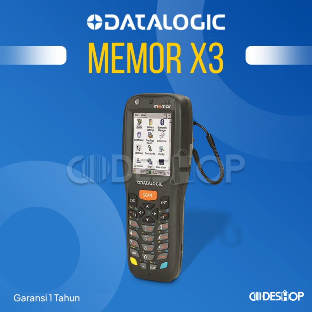 Jual Scanner DATALOGIC MEMOR X3 PDT 1D 2D Imager Scanner Barcode Mobile ...