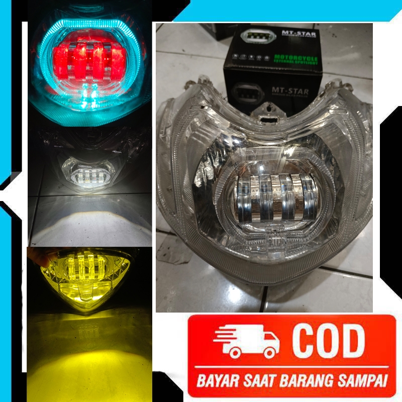 Jual LAMPU DEPAN DAYMAKER BILED MOTOR MIO M3 MIO Z SUPER TERANG ...