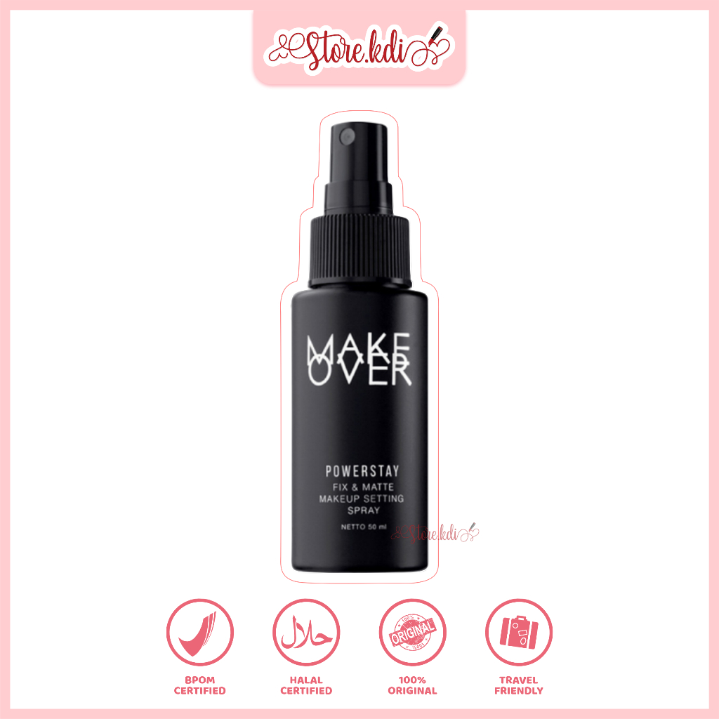 Jual MAKE OVER Powerstay Fix & Matte Makeup Setting Spray | Shopee ...