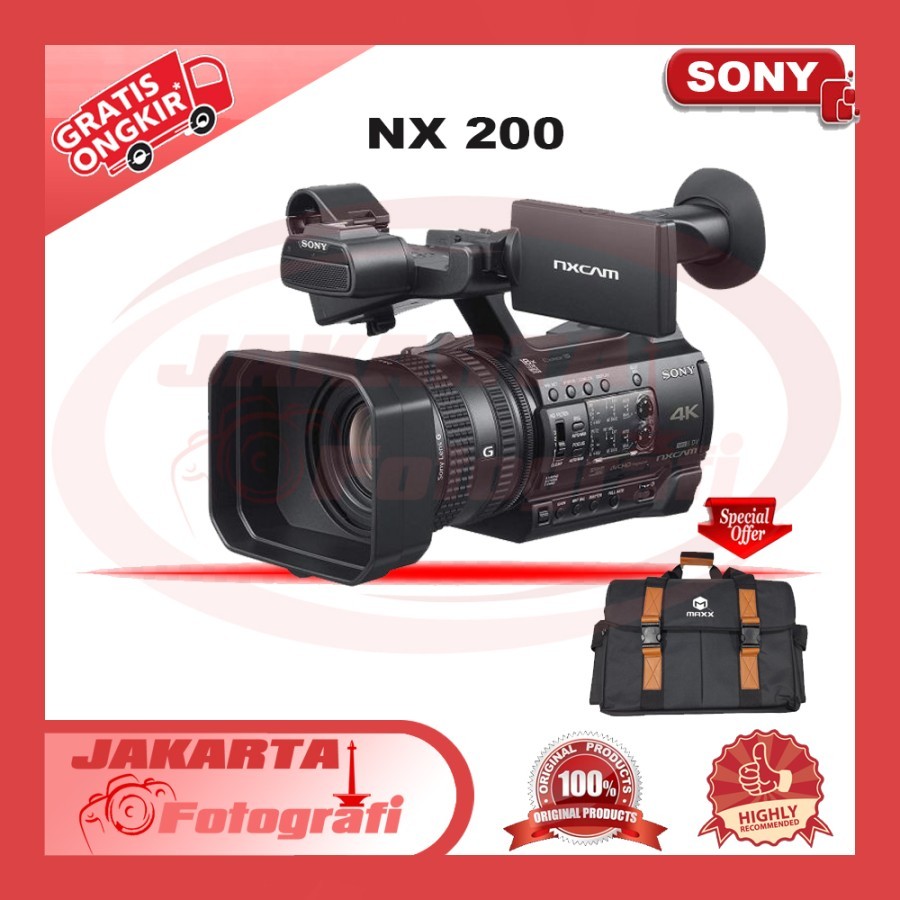 Jual Sony HXR-NX200 4K Professional Camcorder Sony NX200 NX 200 ...