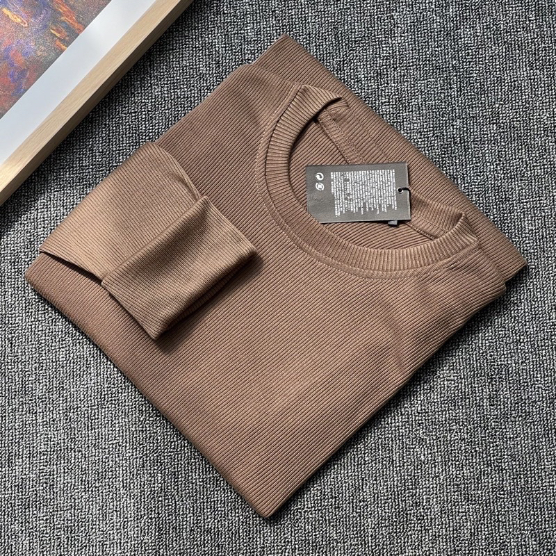 Jual Baju Rib Wanita Basic Rib lengan panjang Kaos Rajut | Shopee Indonesia