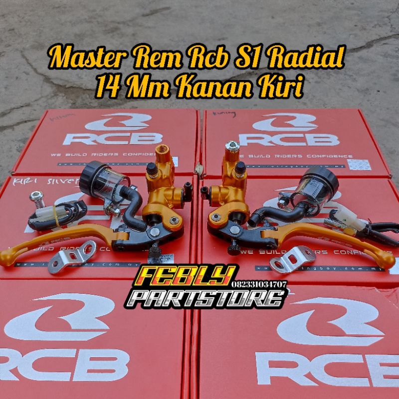 Jual MASTER REM RCB RADIAL S1 NMAX PCX ADV KIRI KANAN GOLD MASTER REM ...