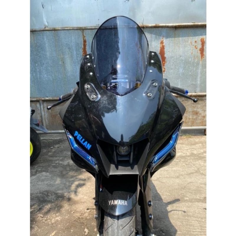 Jual WINDSHIELD VISOR R15 V4 JENONG FREE LIST KARET TEBAL 3MM | Shopee ...