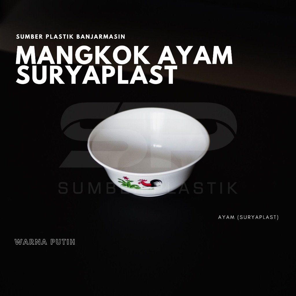 Jual Mangkok Ayam Jago Surya Plast Putih Mangkuk Plastik Bakso Wadah Sup Es Kuah Suryaplast ...