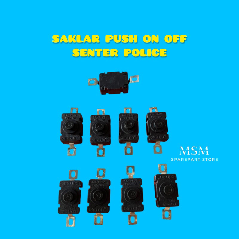 Jual SAKLAR PUSH ON OFF SENTER POLICE | Shopee Indonesia