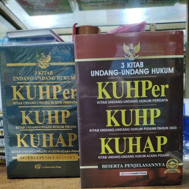 Jual Buku 3 Kitab Undang-Udang Hukum KUHPER , KUHP , KUHAP Edisi 2023 | Shopee Indonesia